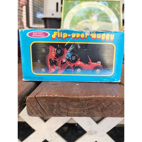 Toys | Vintage 198s Blue Flipover Buggy Untested And In Original Box ...